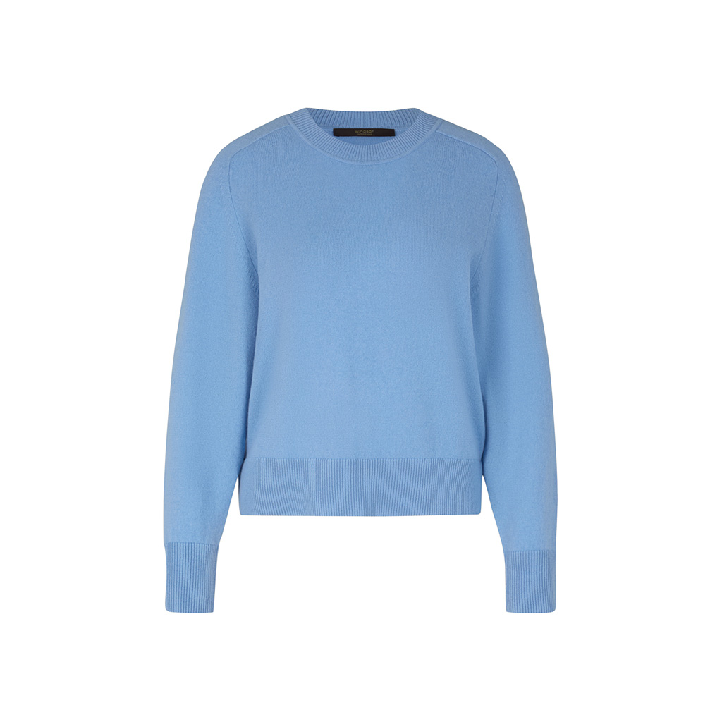 Cashmere-Pullover in Blau - im windsor. Online-Shop