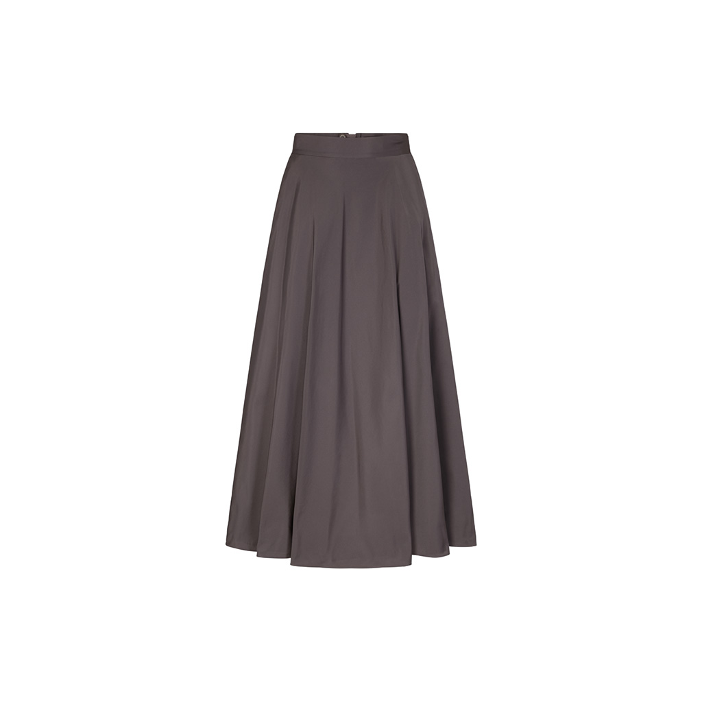 Triacetate Midi Skirt in Grey - in the windsor. Online-Shop