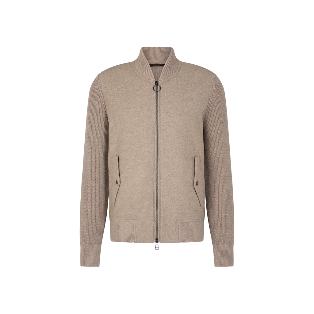 Ecosio Cashmere Blouson Jacket in Beige - in the windsor. Online-Shop