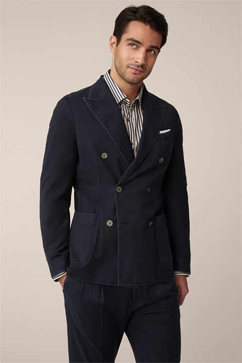 Cashmeremix-Sakko Giro in Navy meliert - im windsor. Online-Shop